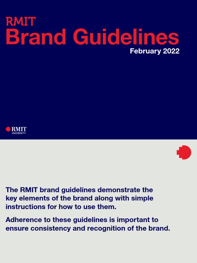 Rmit Brand Guidelines February 2022 | PDF | Brand