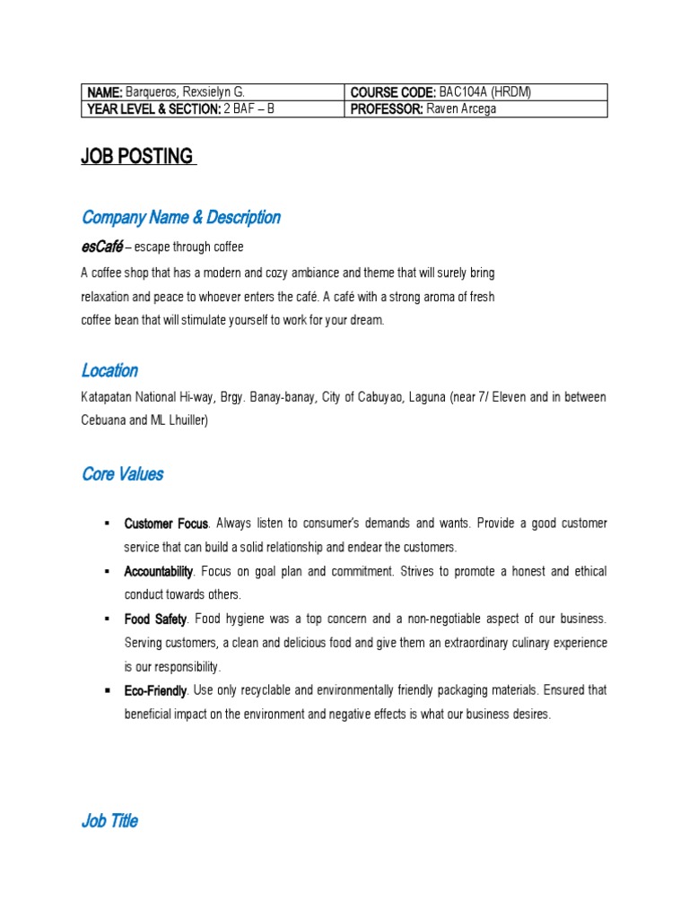 The Job Posting | PDF | Insurance | Accounting