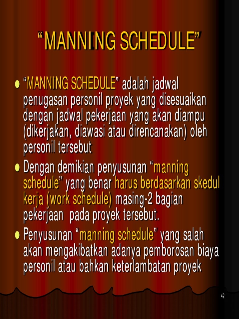 P-10 (Manning Schedule) | PDF