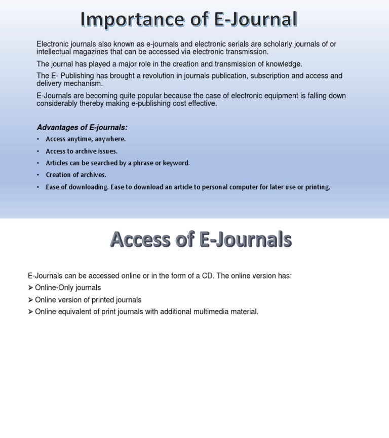 E Journals | PDF