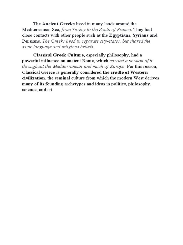 Ancient Greek | PDF