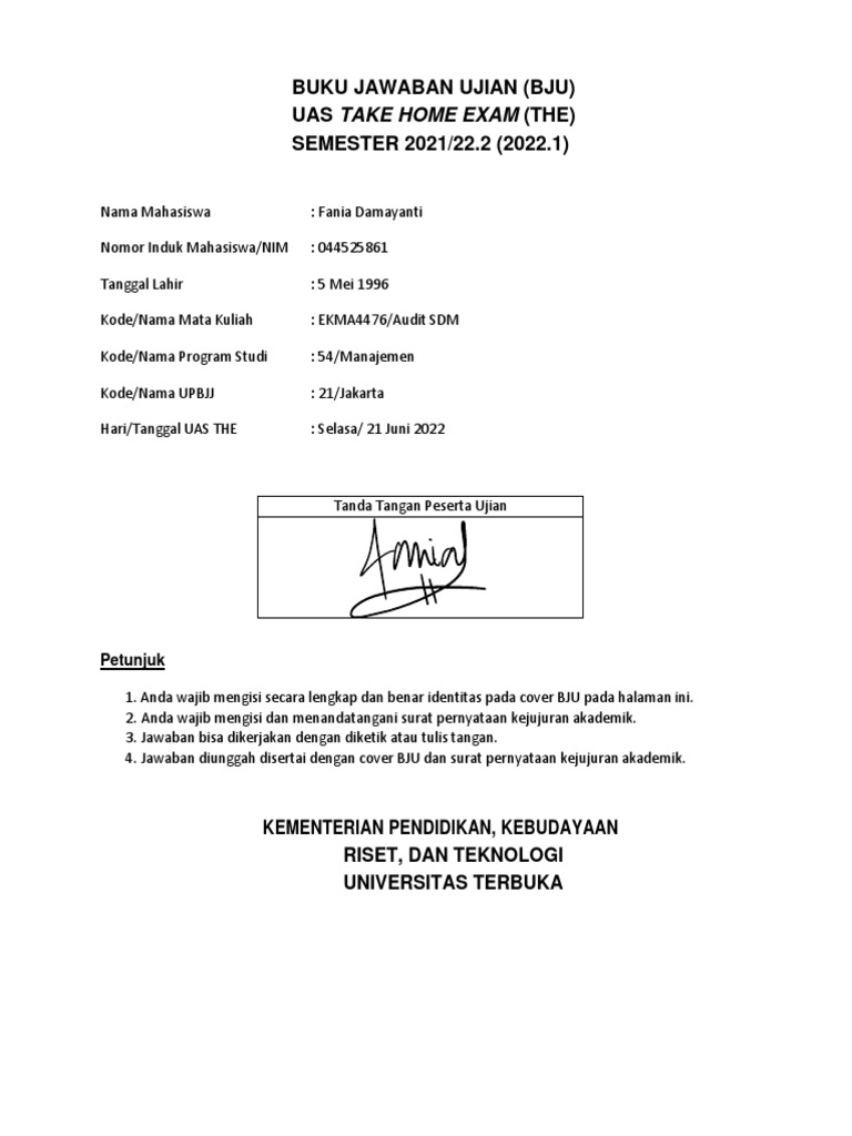 Audit SDM UAS | PDF