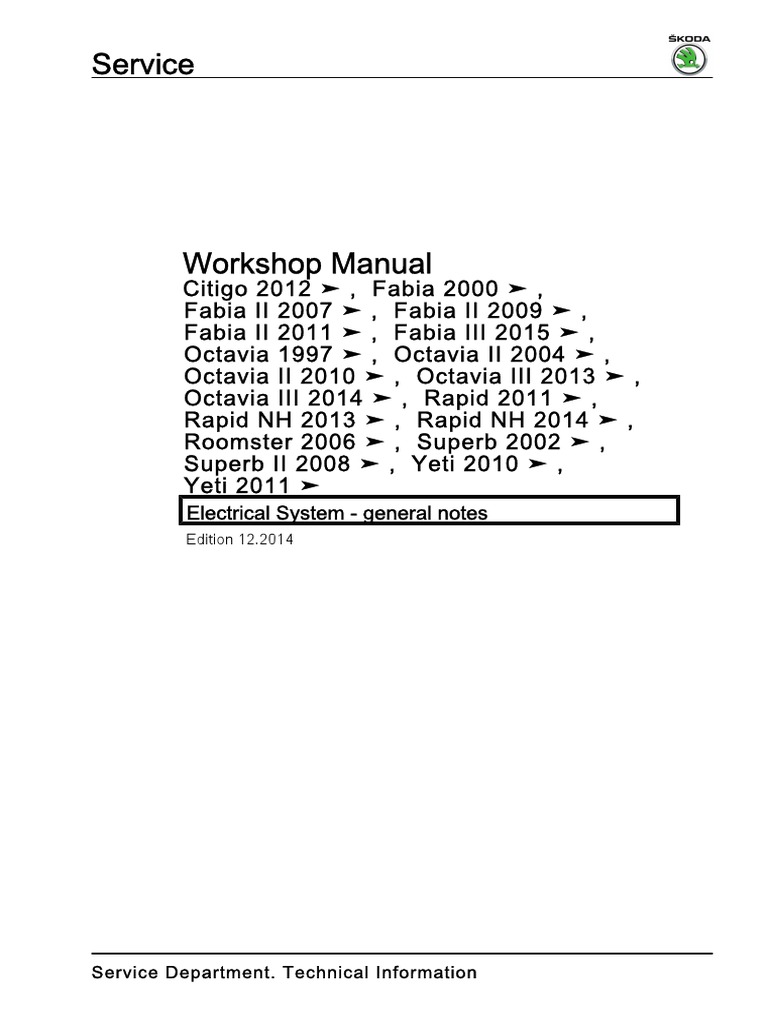 Electrical System - General Notes | PDF | Battery Charger | Electrical ...