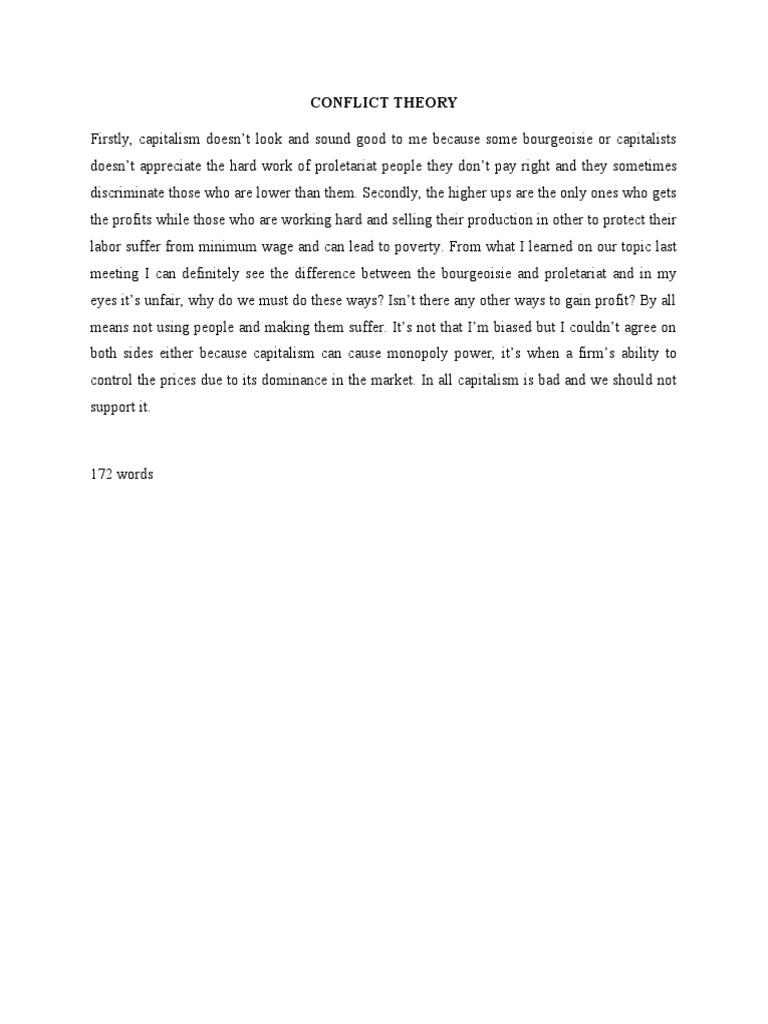Conflict Theory | PDF