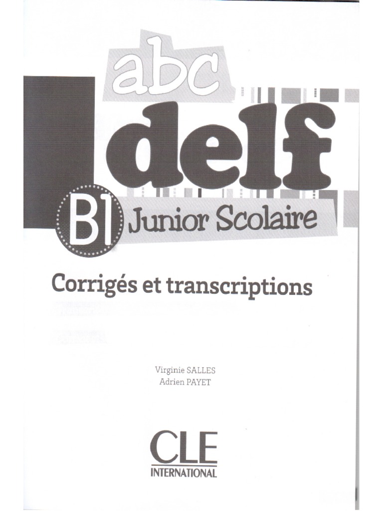 ABC DELF B1 Corrig 233 S | PDF