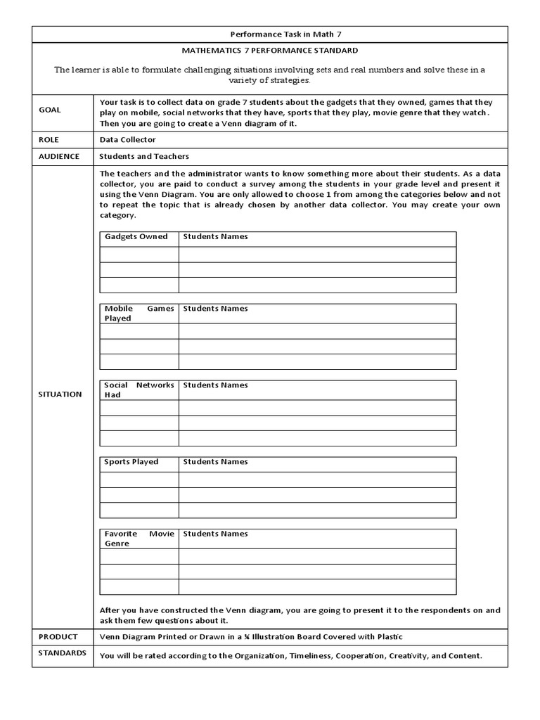 GRADE 7 Math PT 1st Quarter | PDF