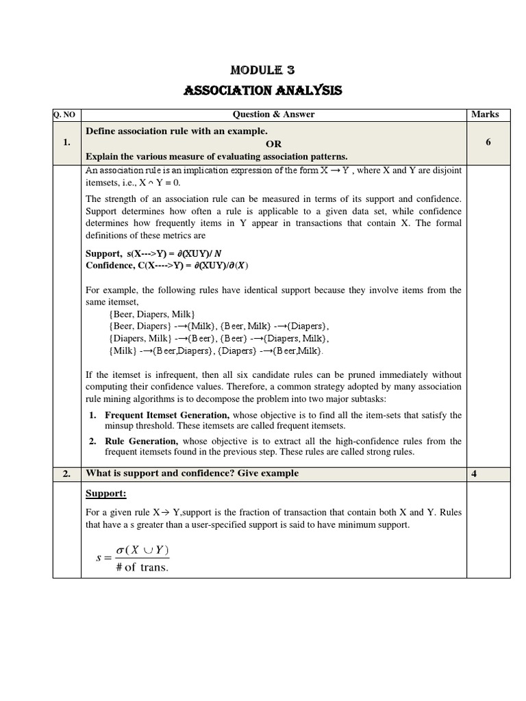 Apriori Algorithm in Association Analysis | PDF | Computer Data | Algorithms