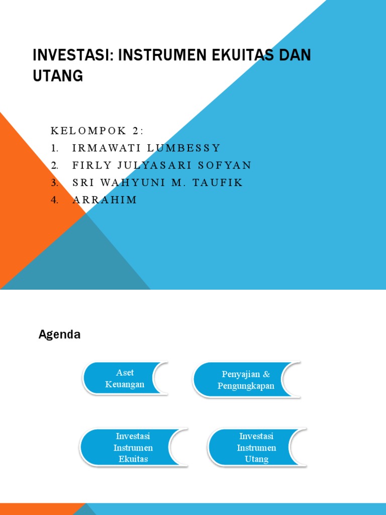 Investasi Instrumen Ekuitas Dan Utang | PDF
