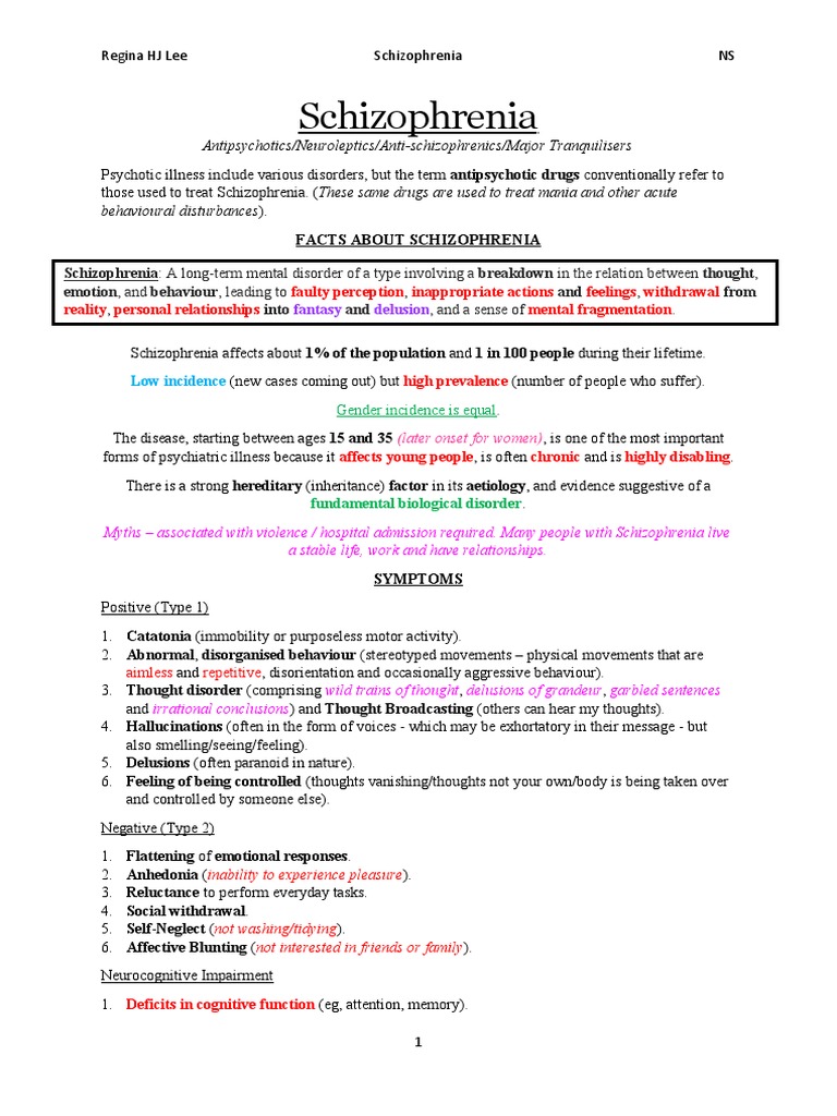 Schizophrenia | PDF | Antipsychotic | Schizophrenia