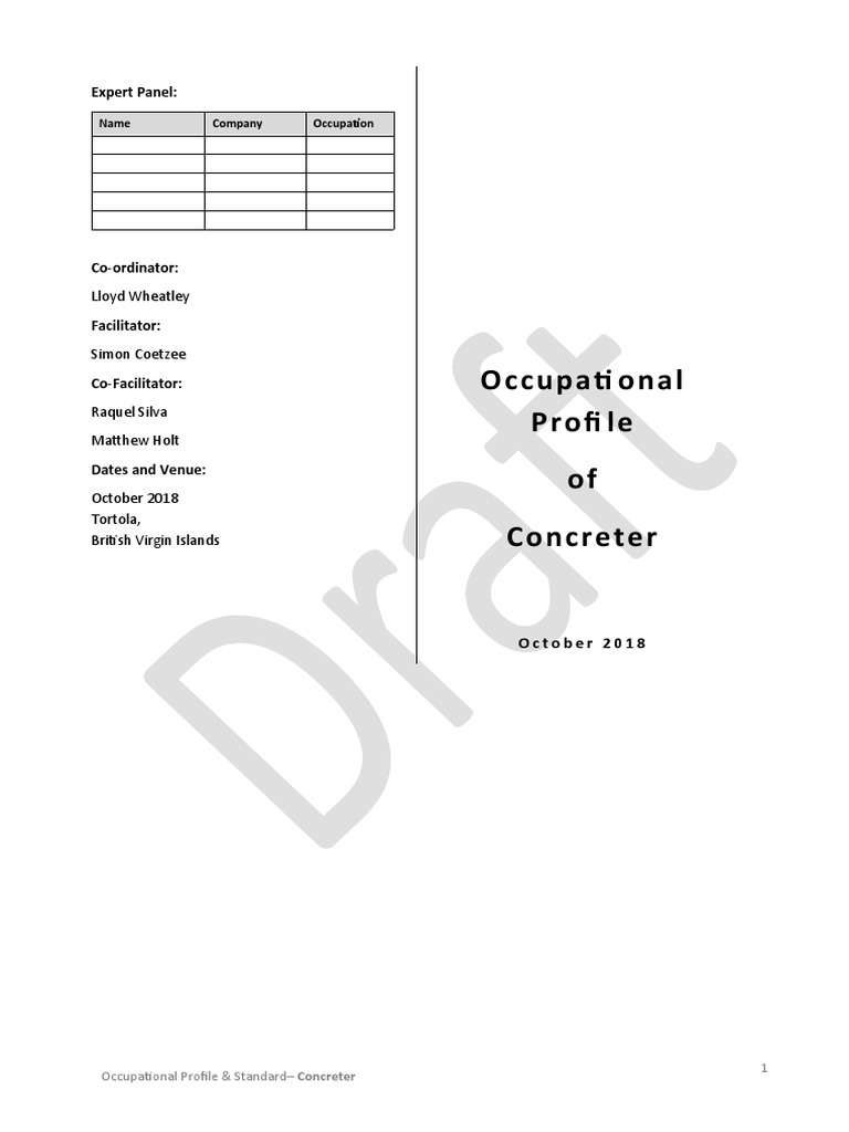OPOS Level 3 Concreter V0.1 | PDF | Concrete | Building Engineering