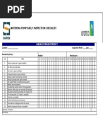 Daily Inspection Checklist For Diesel Tanker | PDF