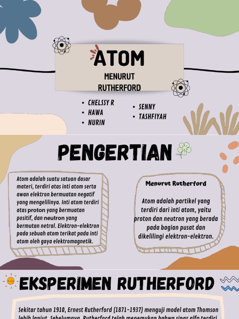 Atom Menurut Rutherford | PDF