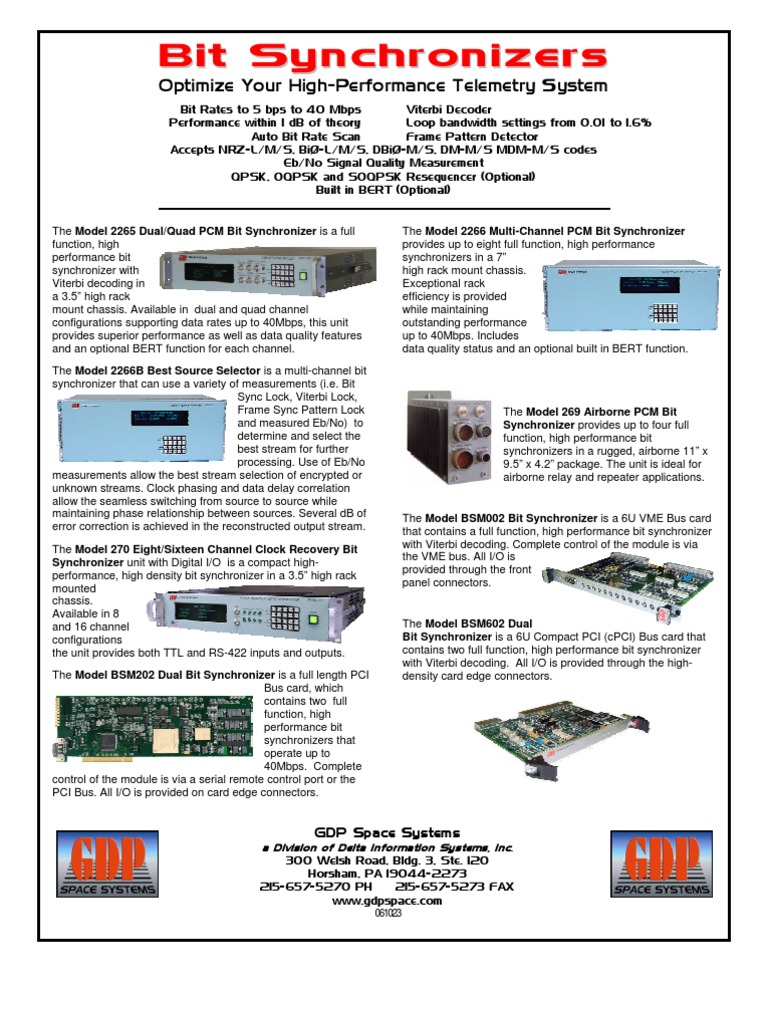 Bit Sync | PDF | Bit Rate | Modulation