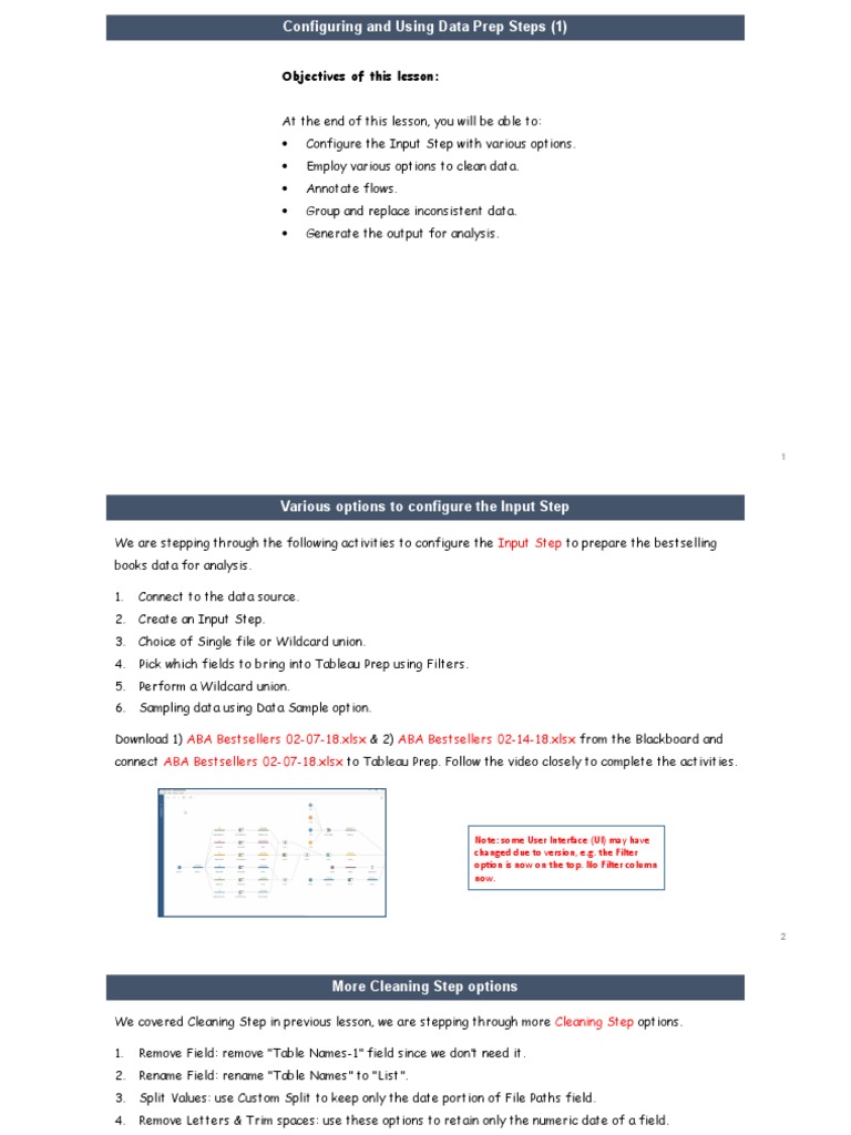 Tableau Prep Data Prep Guide | PDF | Computer Data | Computer Engineering