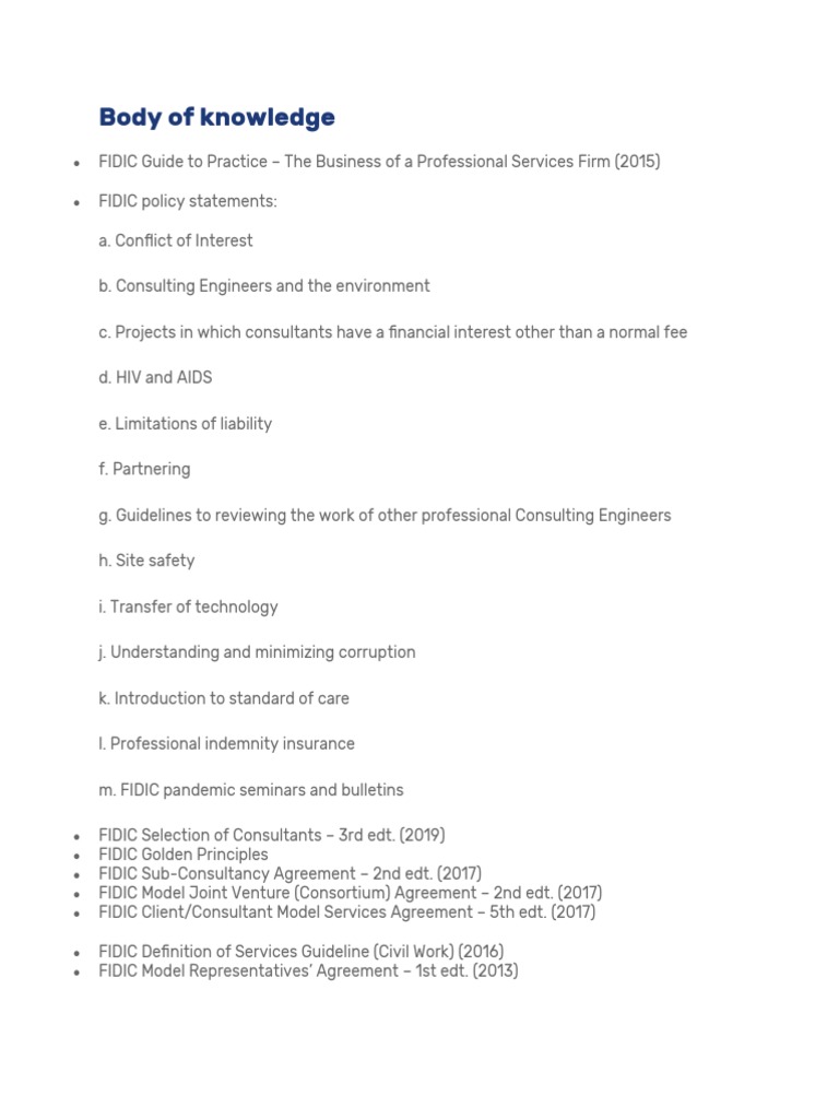 Body of Knowledge | PDF