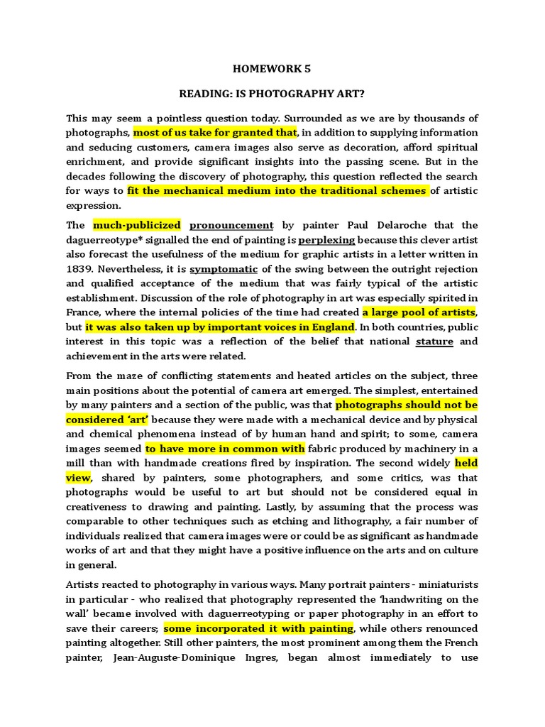 Active Listening Reading Homework | PDF | Eye | Color