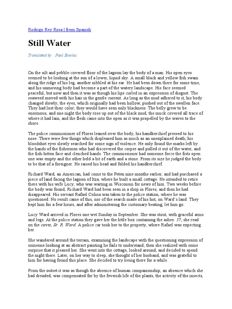 Still Water | PDF
