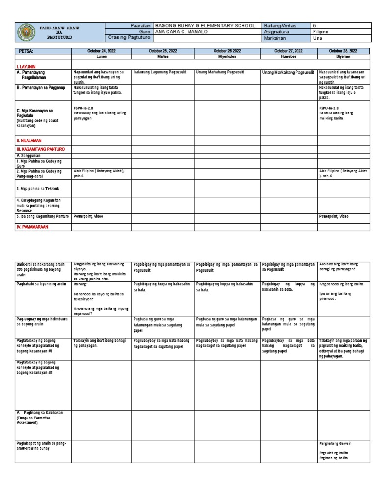 Filipino Q1 W9 | PDF