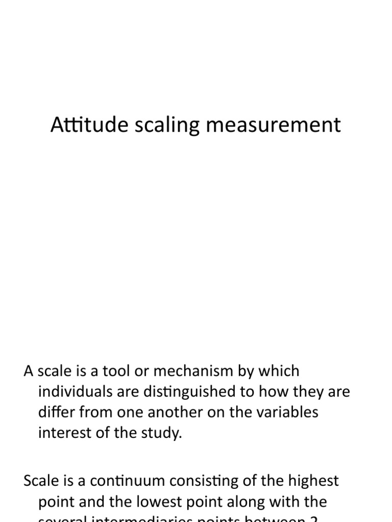 Attitude Measurement Techniques | PDF | Level Of Measurement | Likert Scale