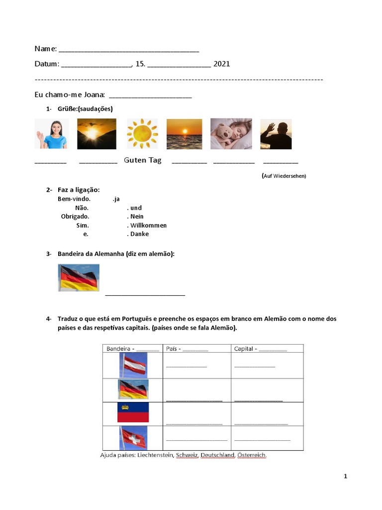 Ficha Alemão | PDF | Instituições sociais | Parentesco e descendência
