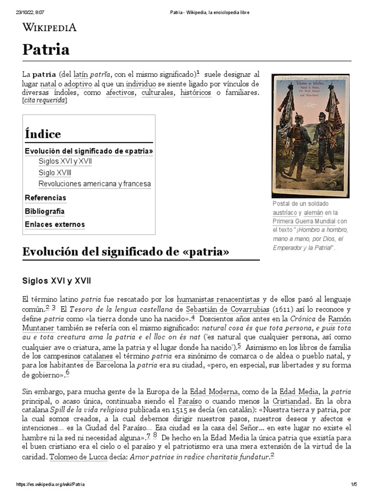 Patria | PDF | Nación | Geografía cultural