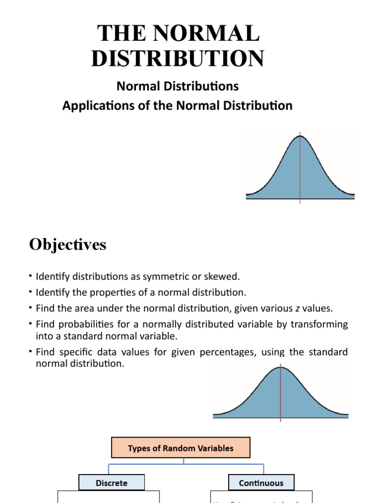 The Normal Distribution 1 | PDF
