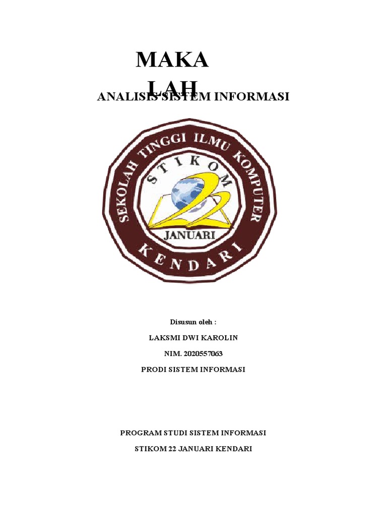 Analisis Sistem Informasi | PDF