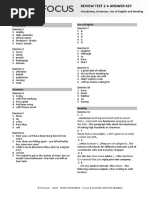 Focus 4 Unit Test Answer Key | PDF