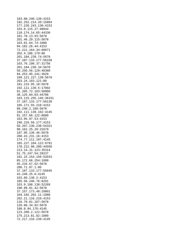 Socks4 Proxies | PDF