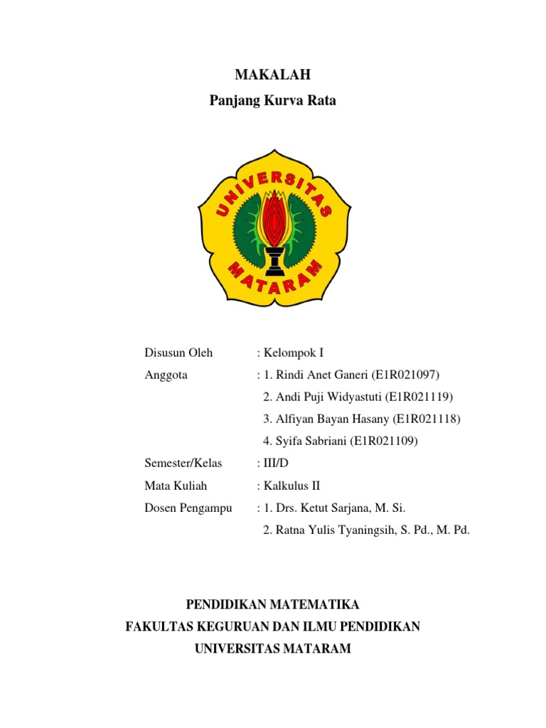Kelompok 1 - Panjang Kurva-1 | PDF