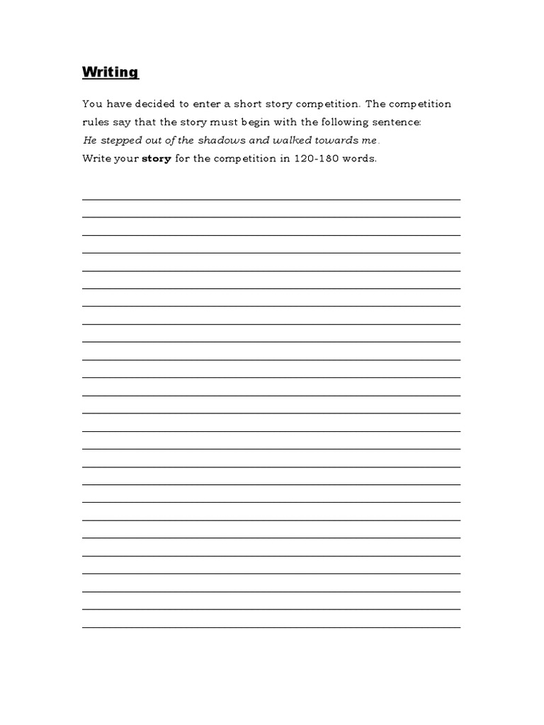 Writing Short Story | PDF