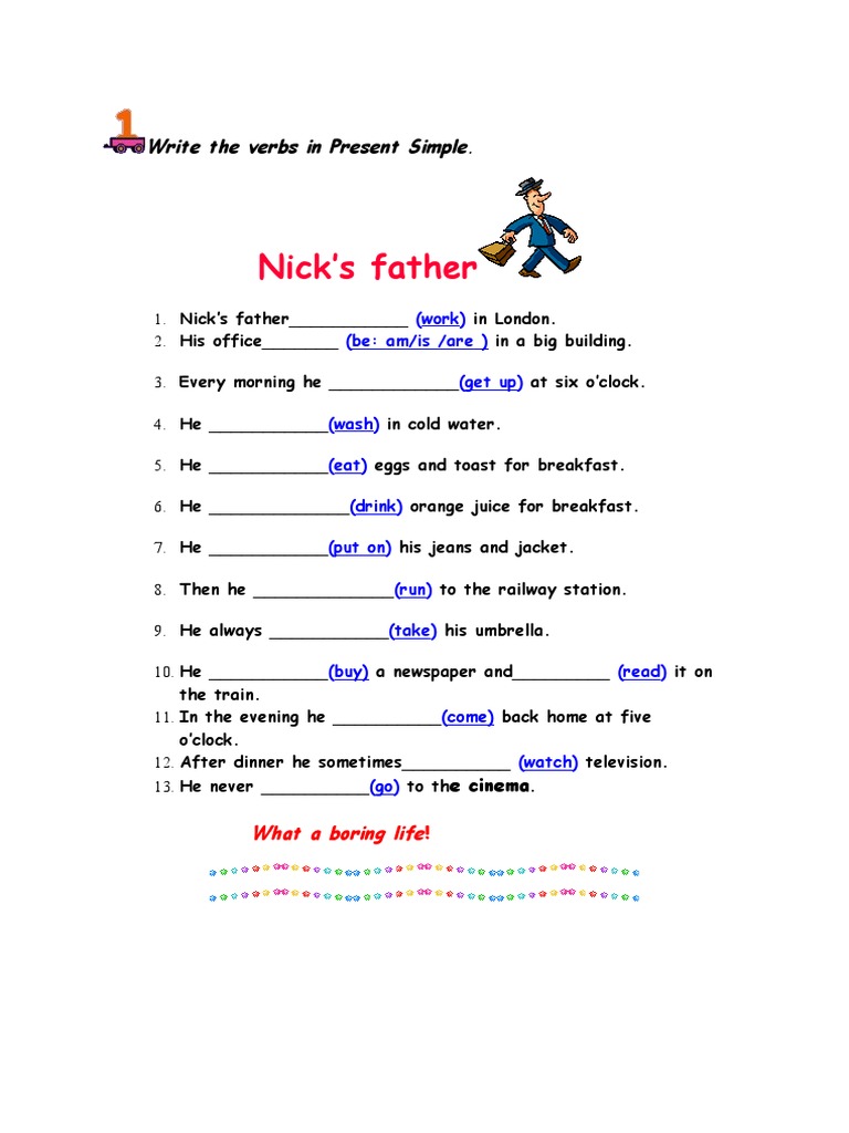 Present Simple+plural. For Kids. | PDF | Linguistics