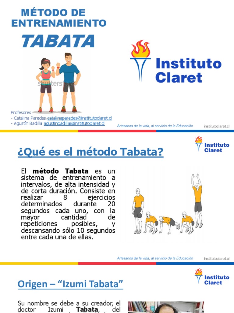 Método de Entrenamiento Tabata 7° Básicos 1 | PDF
