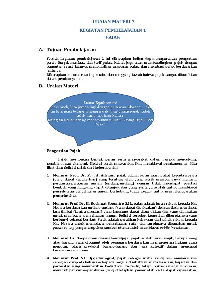 Uraian Materi 7 | PDF