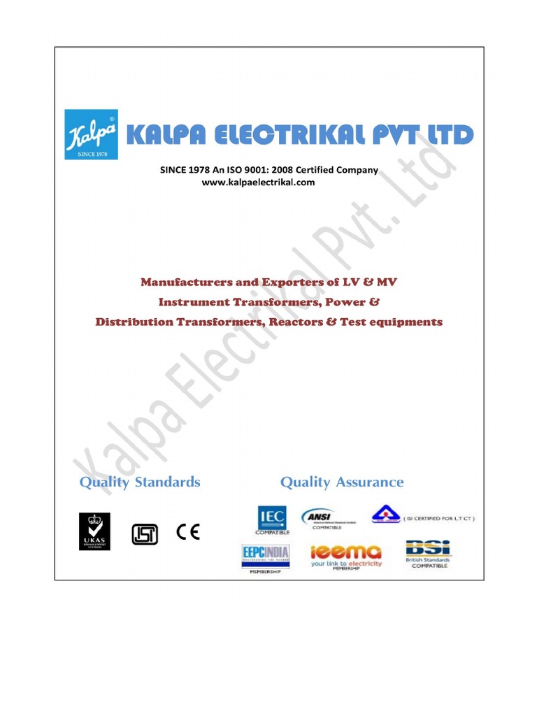 Kalpa Technical Catalog Pages 1-50 | PDF