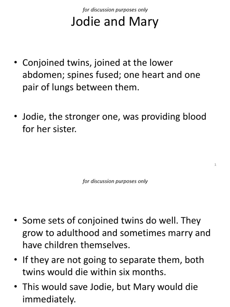 Conjoined Twins Jodie And Mary