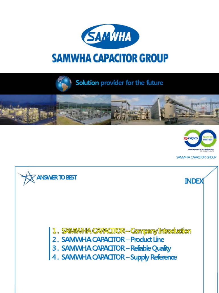 Samwha Capacitor Group Overview | PDF | Capacitor | Electrical Equipment
