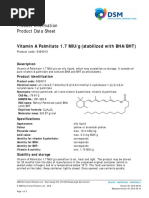 Parsol® 1789 - DSM | PDF | Sunscreen | Ultraviolet