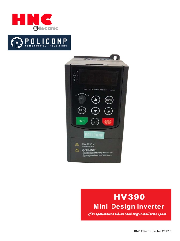 Catalogo inversorHNC hv390 Policomp | PDF | Power Inverter | Electric Motor