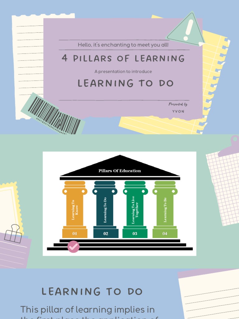 Report Pillars of Learning Learning To Do | PDF