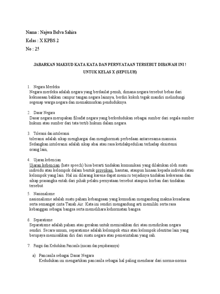 25-Najwa Belva PPKN | PDF