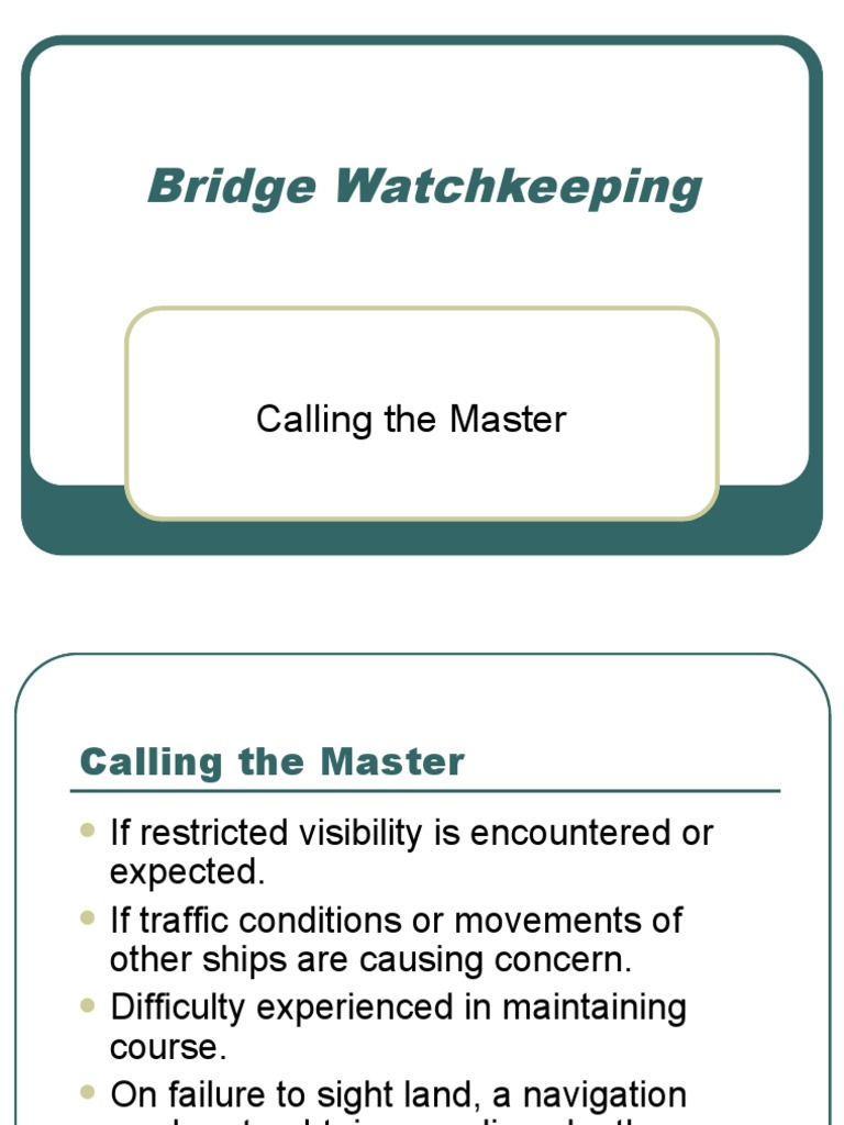 When to Call the Master on Bridge | PDF