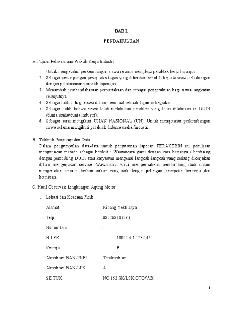 Laporan SMK Muhammadiyah | PDF