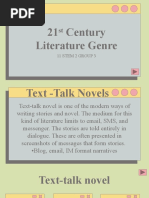 Text-Talk Novels: Digital Storytelling | PDF | Communication | Novels