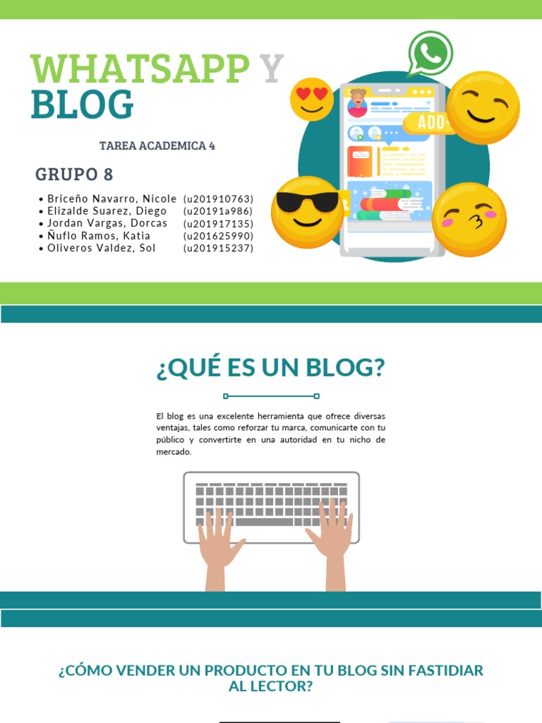 Estrategias de Marketing en Blogs y WhatsApp | PDF | Blog | Facebook