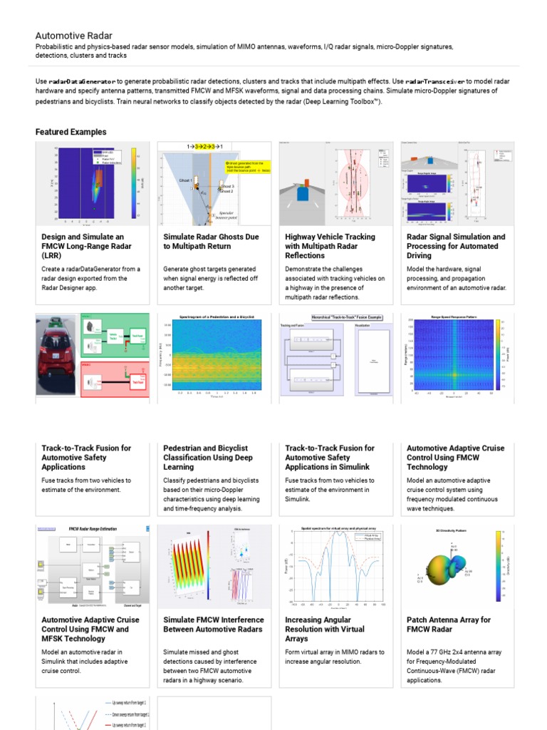 Automotive Radar - MATLAB & Simulink | PDF | Radar | Radio