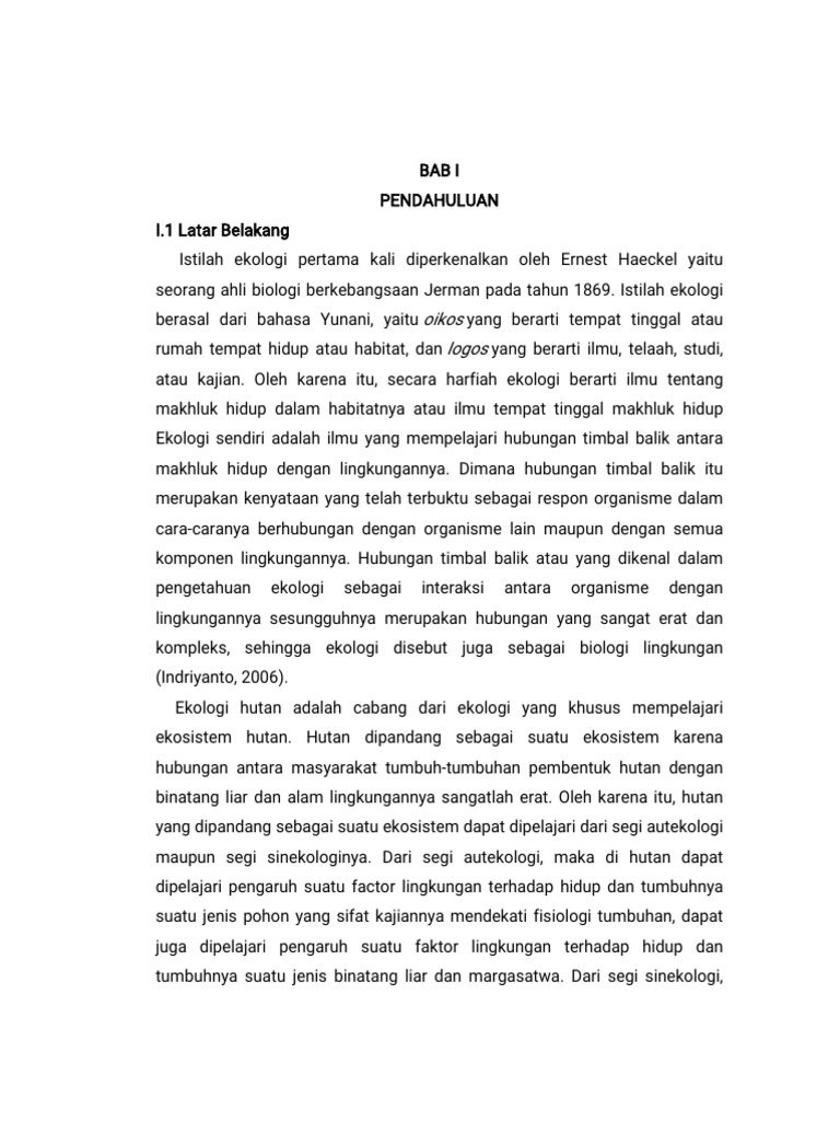 Bab 3 Ekologi | PDF