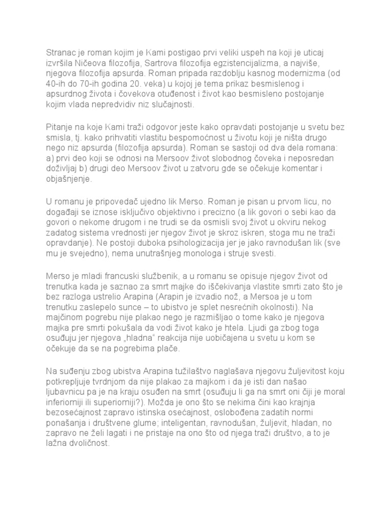 Kami Stranac Prepricano | PDF