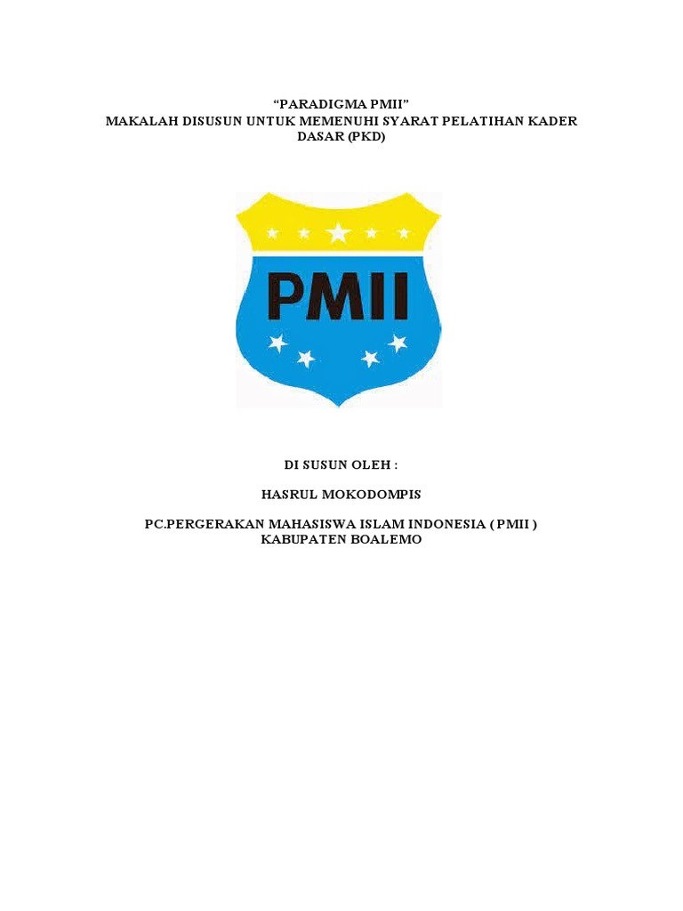 Paradigma Pmii (Hasrul) | PDF
