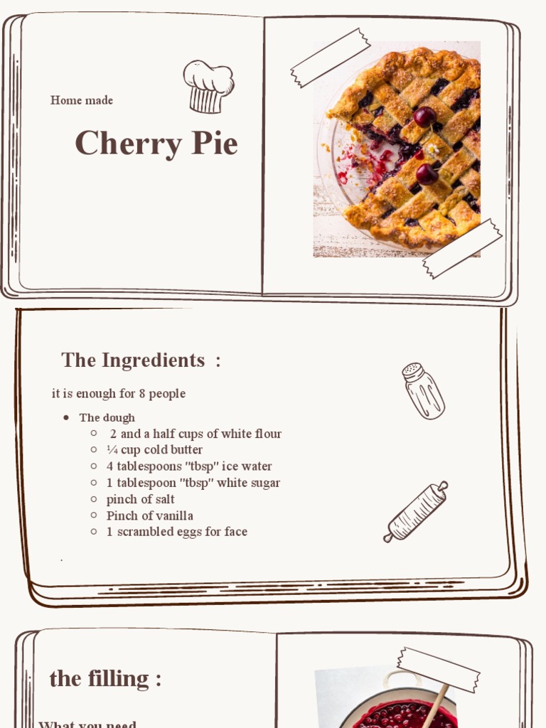 Cherry Pie Recipe | PDF Cherry Pie Recipe | PDF